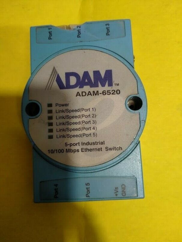 Advantech Unmanaged Ethernet Switch 5 Port Industrial 10/100Mbps Model ADAM-6520 – Oasismachinery