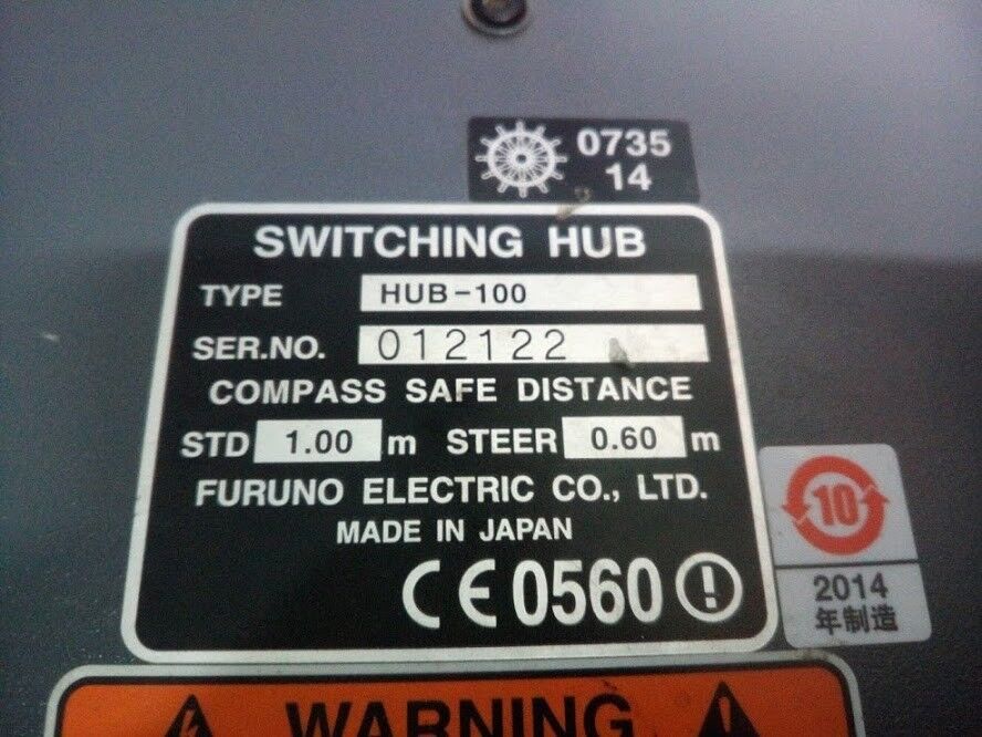 Furuno Electric Co. Ltd HUB-100 Switching Hub Furuno Switching HUB100 ...