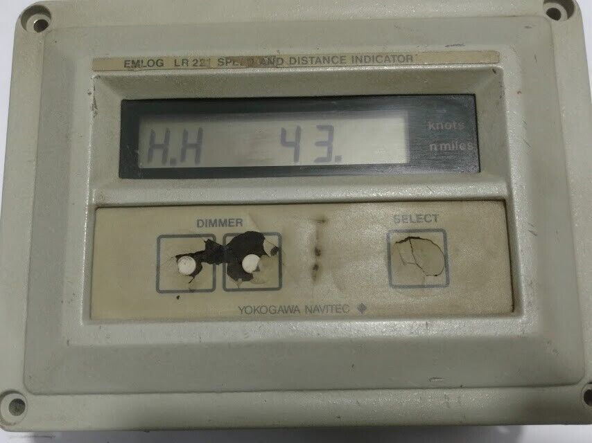 Yokogawa EMLOG LR221-F Speed And Distance Indicator Yokogawa Navitec ...