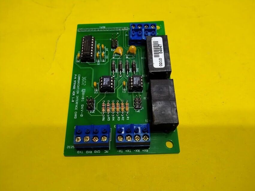 Communication Interface Card P/N 970402 Ver. 1.0 – Oasismachinery