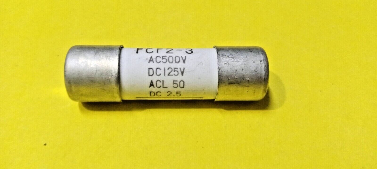 FUJI ELECTRIC FCF2-3 Ceramic Fuse AC 500V DC 125V 3A 32-I549 ...