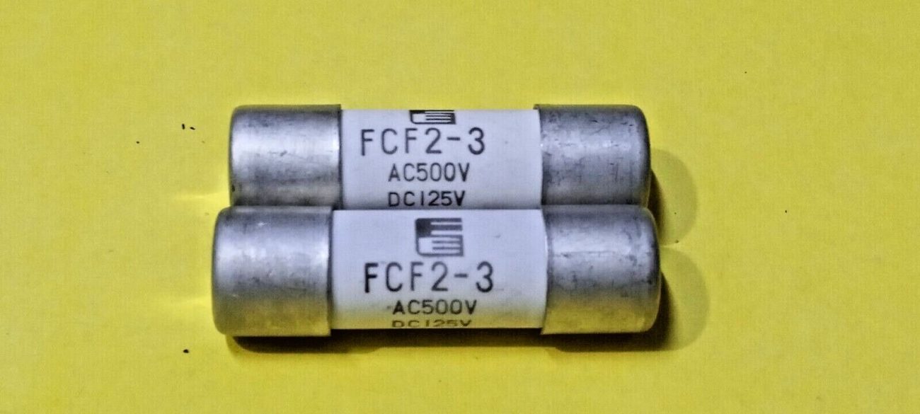 FUJI ELECTRIC FCF2-3 Ceramic Fuse AC 500V DC 125V 3A 32-I549 ...