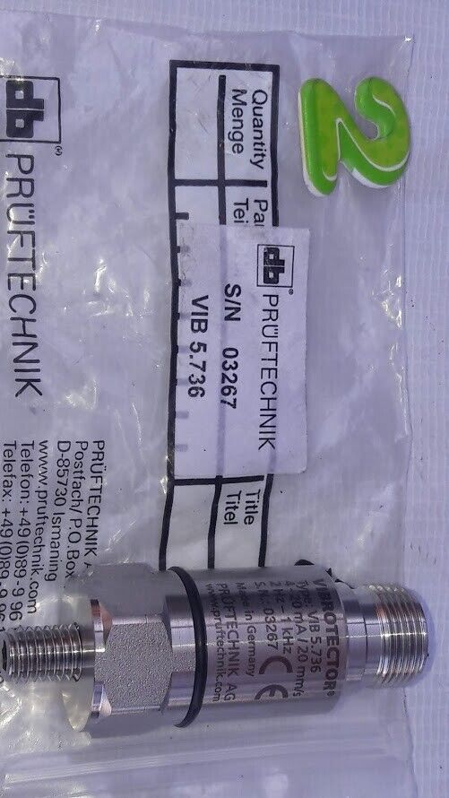 Pruftechnik Type VB5.736 4-20 mA/20 mm/s Vibrotector VIB 5.736 – Oasismachinery