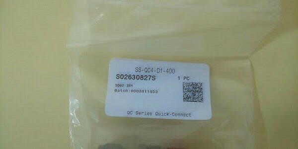 Swagelok Stainless Steel Quick Connector Stem Valves Model SS-QC4-D1 ...