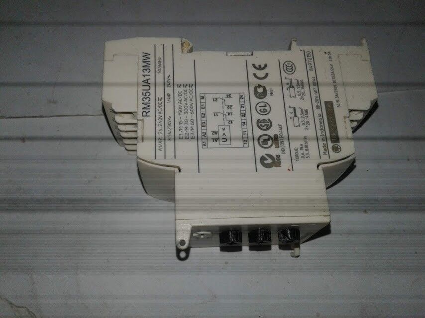 RM35UA13MW Telemecanique Voltage Measurement Relay RM35UA13 ...