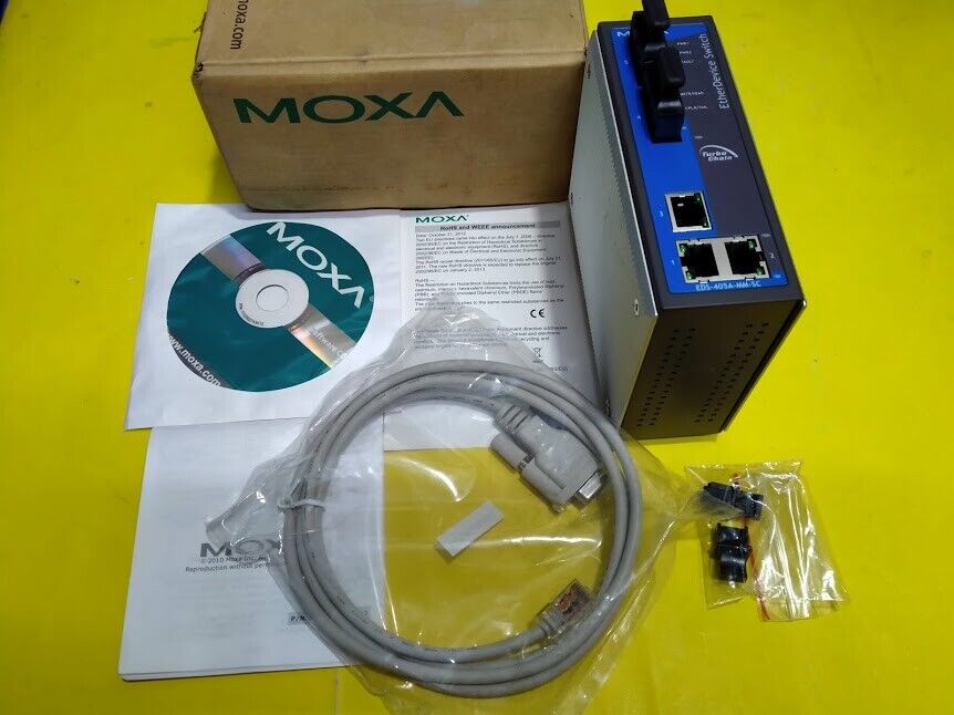 EDS-405A-MM-SC V1.2 Moxa Industrial Managed Ethernet Switch 1201405100021 New – Oasismachinery