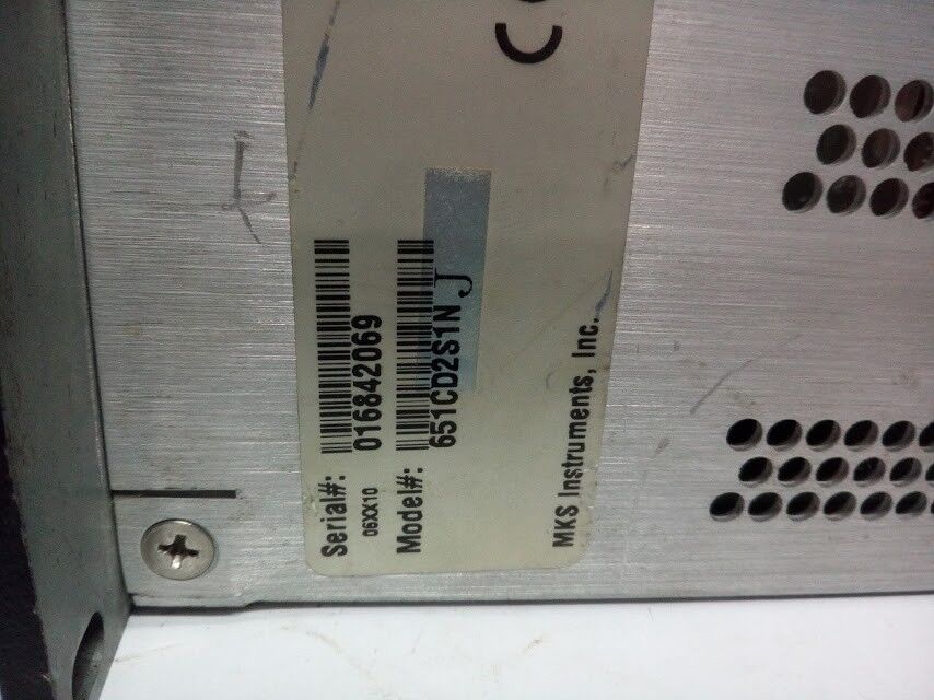 MKS 651CD2S1NJ 600 Series Pressure Controller 651C Ver. 1.91 ...