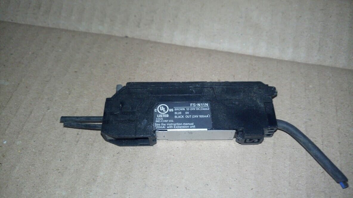 Keyence FS-N11N Fiber Optic Sensor Amplifier 24V 100mA FSN11N ...