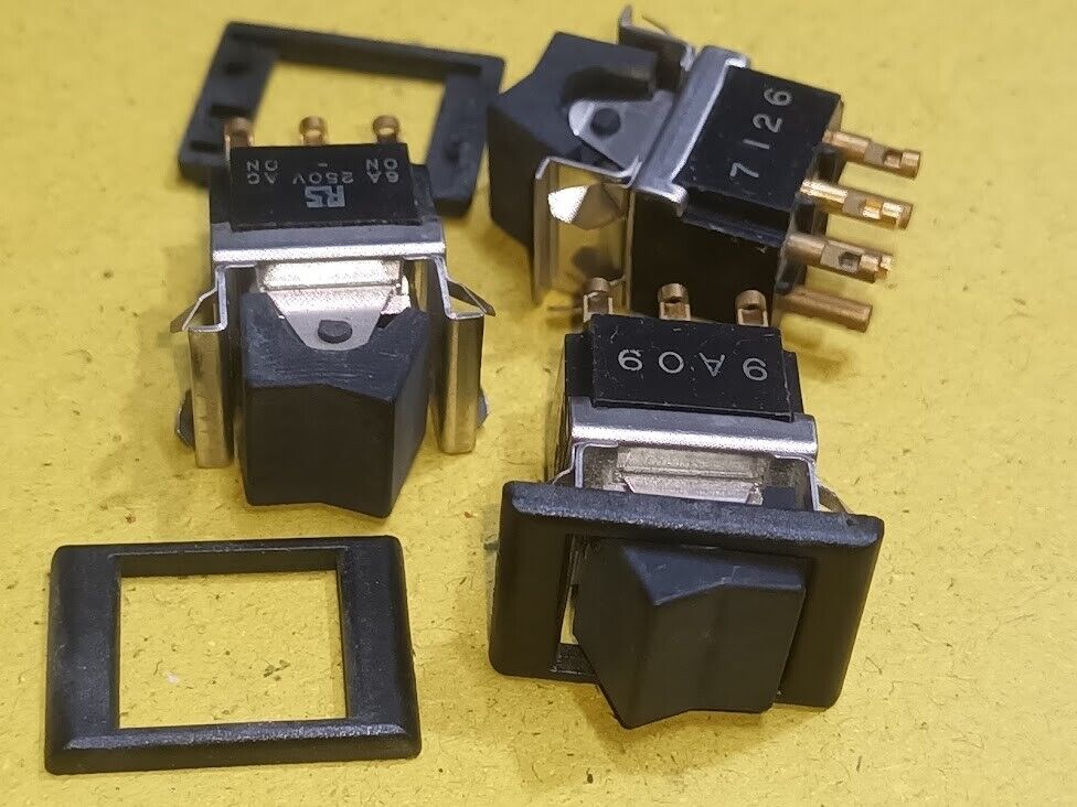 Rocker Switch 6pins on-off 6A 250V AC-Double Pole Double Throw-Home ...