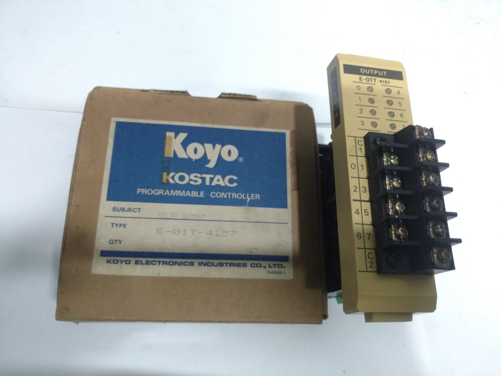 KOYO Electric Corporation E-01T-4157 Relay Output Programmable Controller New – Oasismachinery
