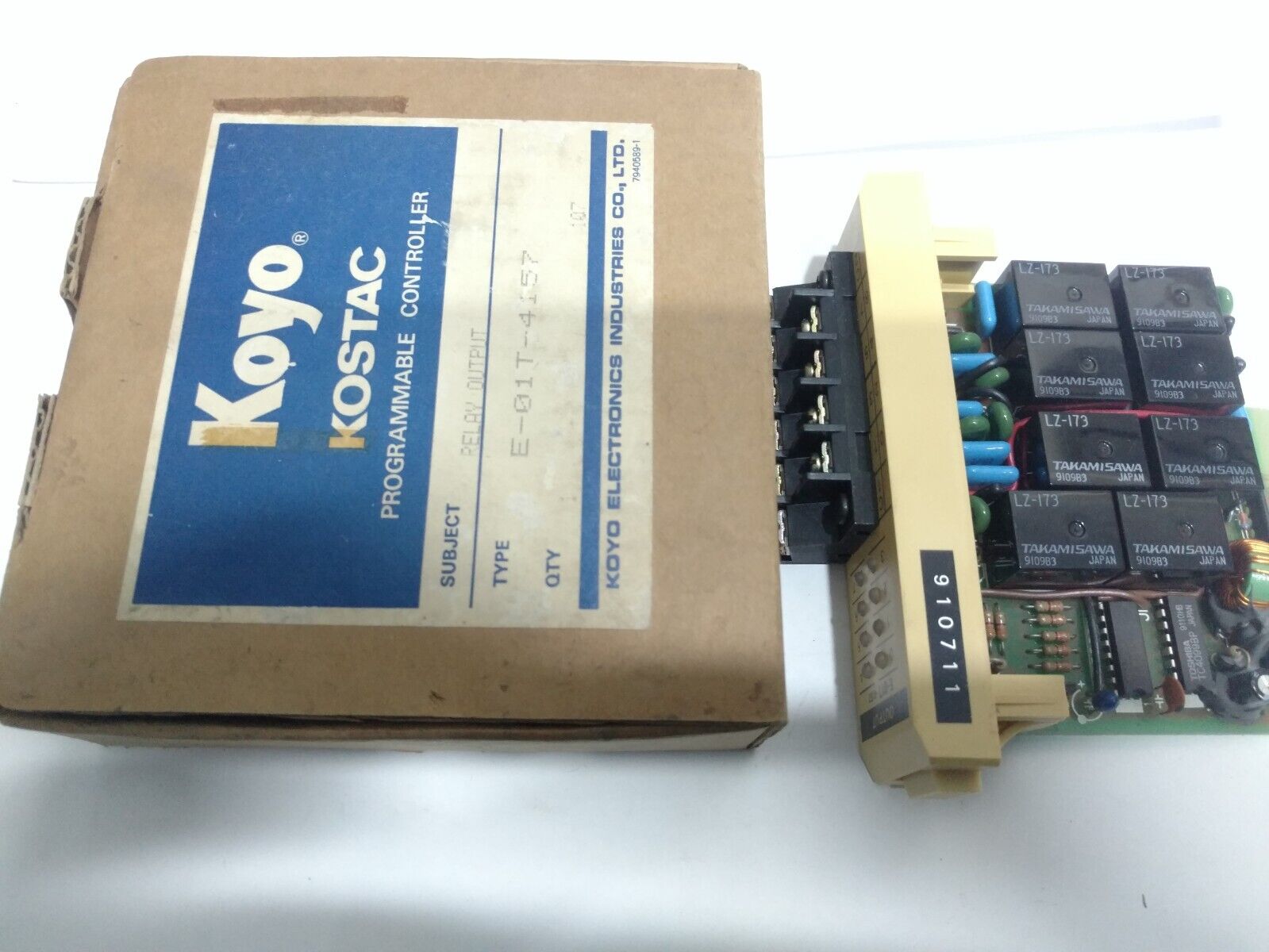 KOYO Electric Corporation E-01T-4157 Relay Output Programmable Controller New – Oasismachinery