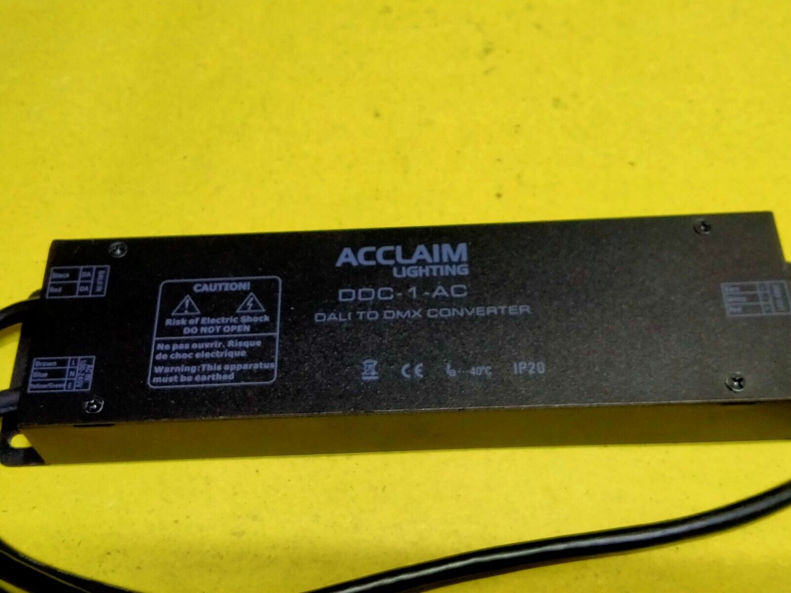 Acclaim lighting DDC 1 AC Dali To Dmx Converter DALI input and one DMX ...