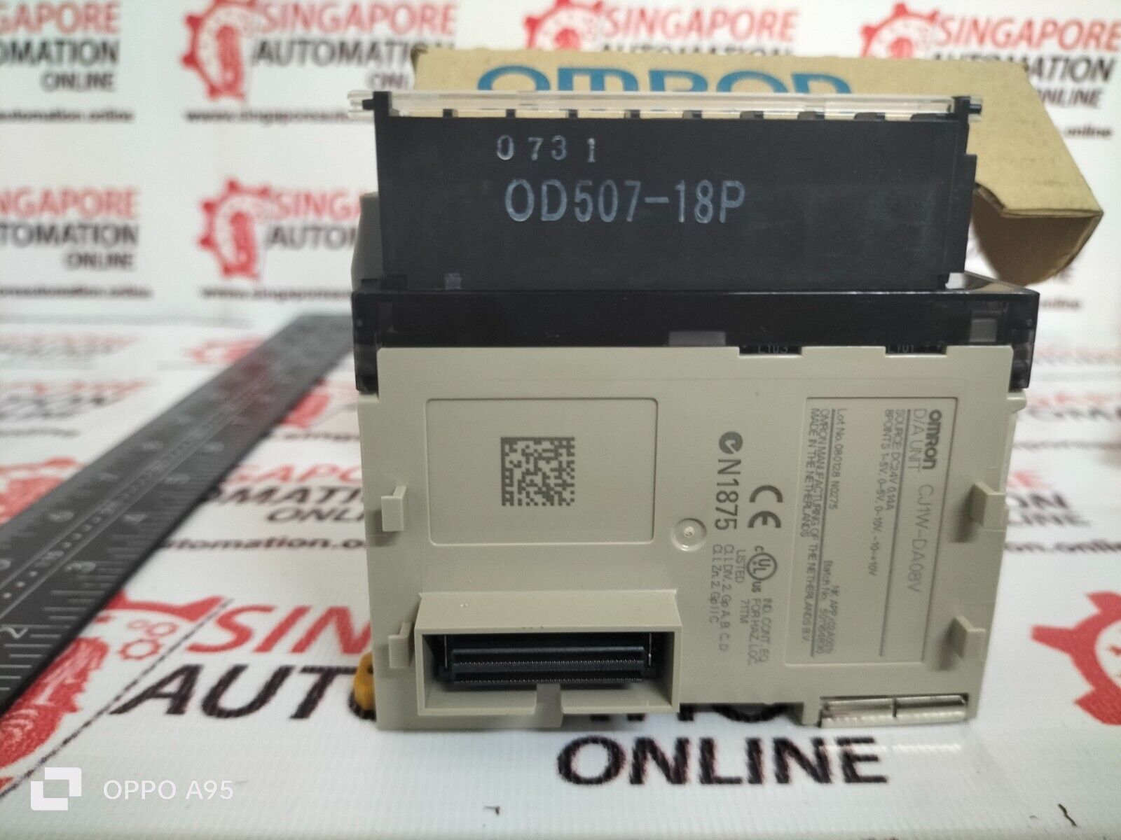 New Omron CJ1W-DA08V D/A Unit Sysmac CJ PLC Module with OD507-18P ...