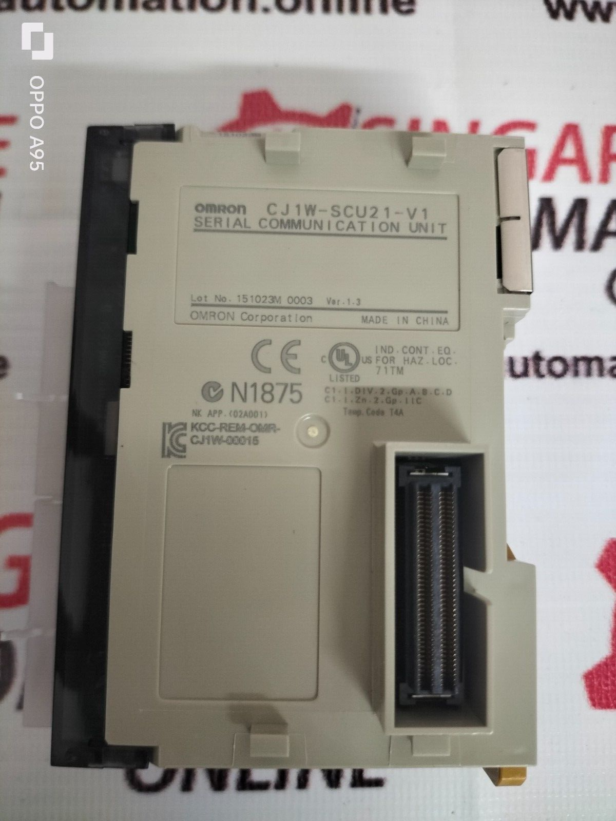 New Omron CJ1W-SCU21-V1 Serial Communication Unit Ver. 1.3 PLC Module ...