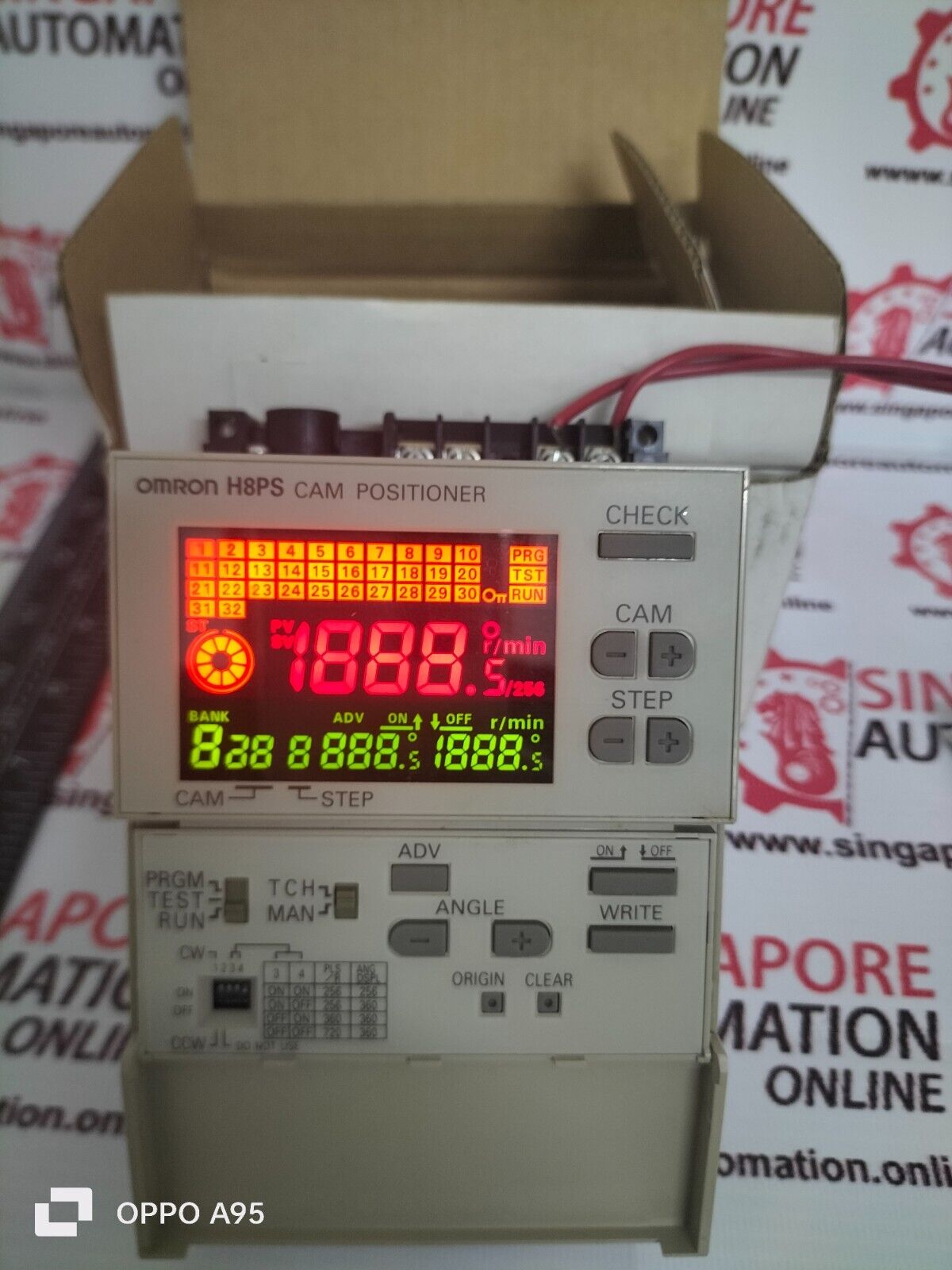 Omron H8PS-8BF Digital Cam Positioner NPN Transistor Output H8PS New ...